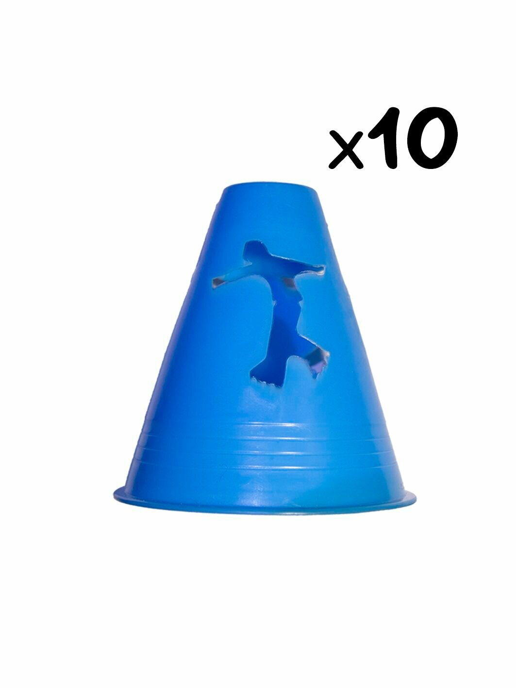Конус синий для слалома на роликах (10 штук)