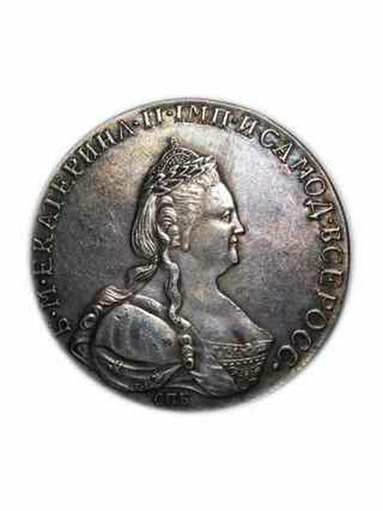 Монета рубль 1787 Екатерина II сувенирная копия монеты, нумизматика, деньги для коллекции