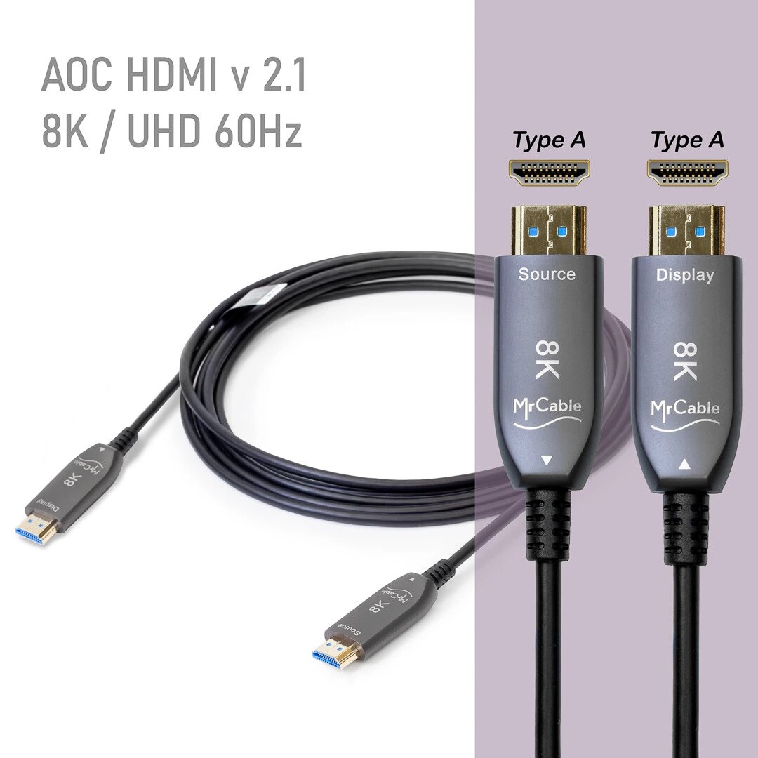 Кабель HDMI - HDMI оптоволоконные MrCable MHF21AM-100-DS8K 100.0m