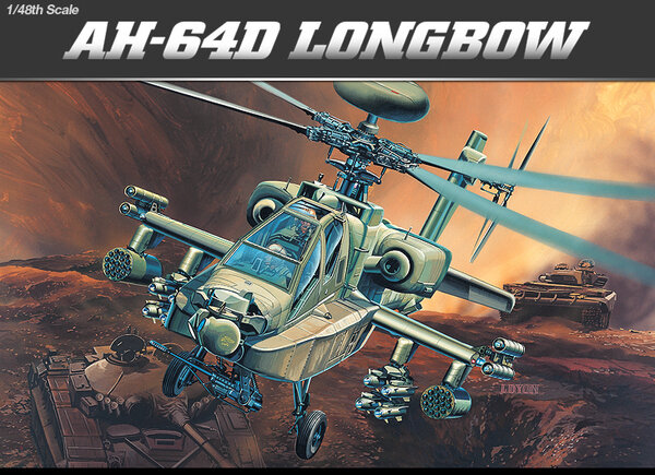 Сборная модель "Вертолет AH-64D LONGBOW" (1:48), артикул 12268