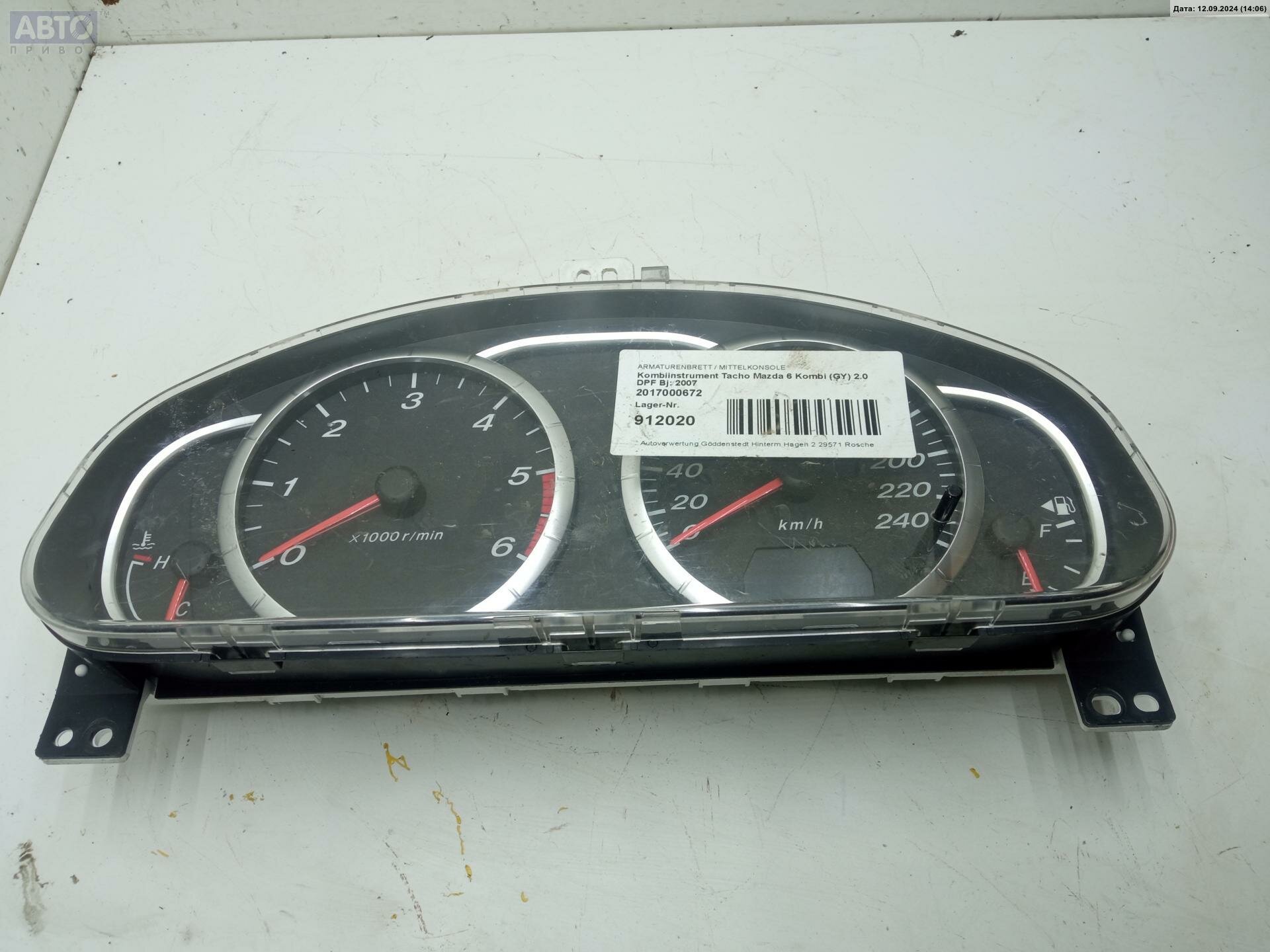 Щиток приборный (панель приборов) Mazda 6 (2002-2007) GG/GY