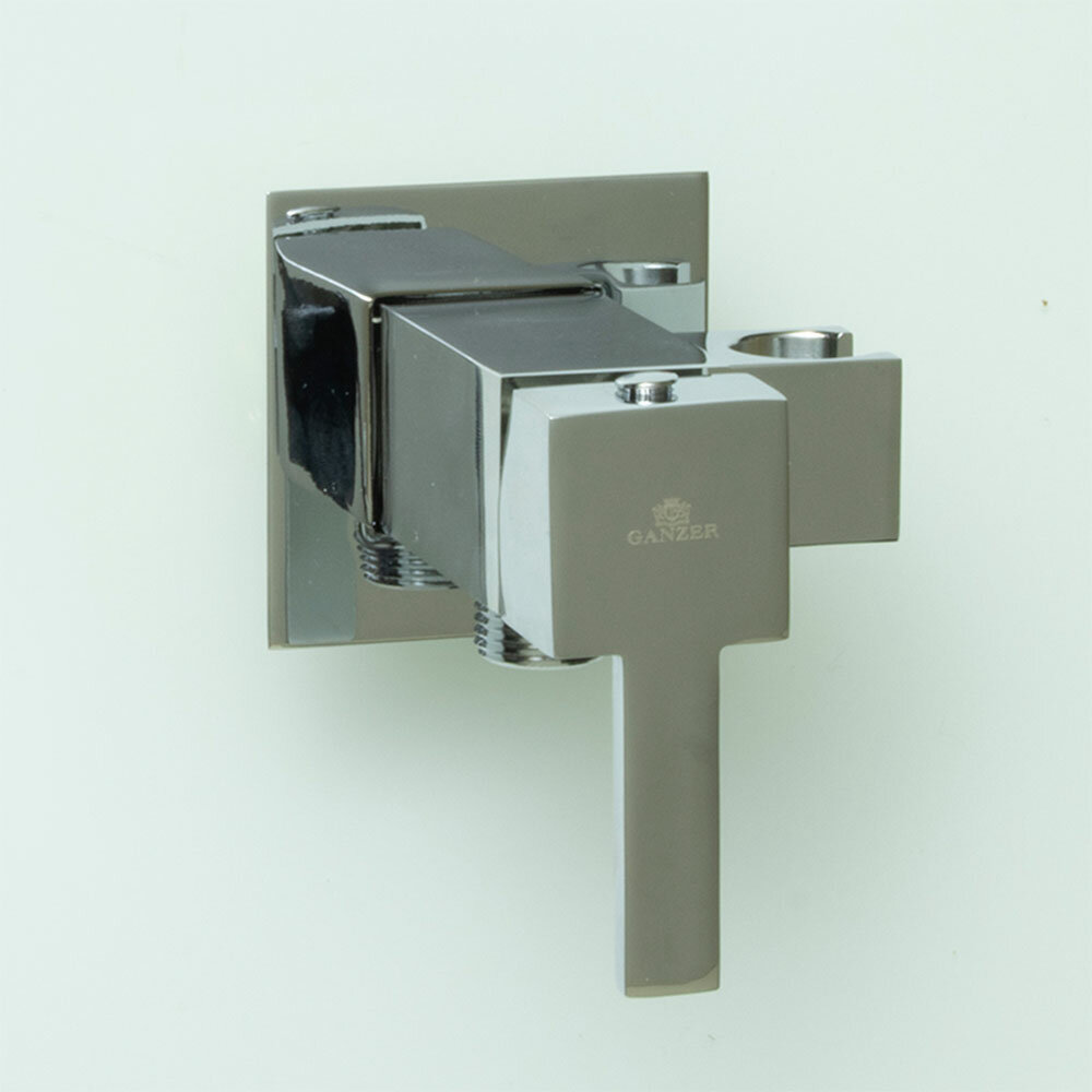 Смеситель встраиваемый для душа из латуни Ganzer GZ72101 цвет хром