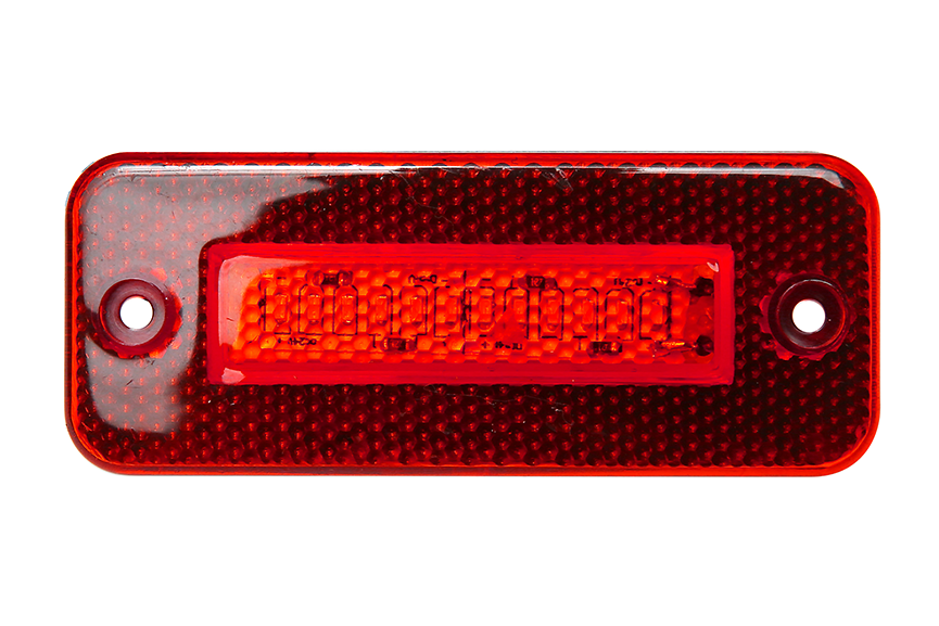 Катафот автомобильный 163, красный, 24 В, светодиодный, 1 шт