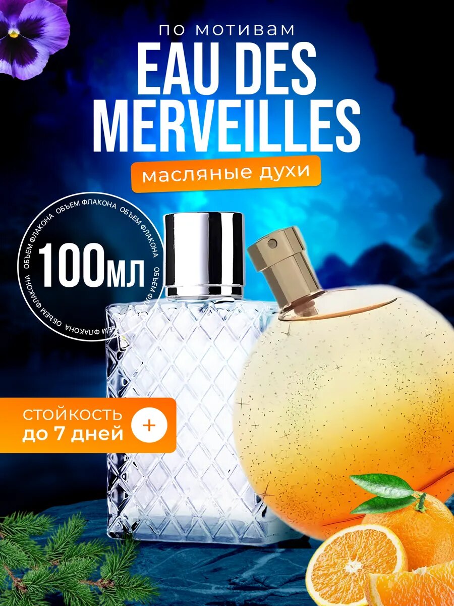 Духи масляные по мотивам Eau Des Merveilles Гермес О де Мервей парфюм женские стойкие