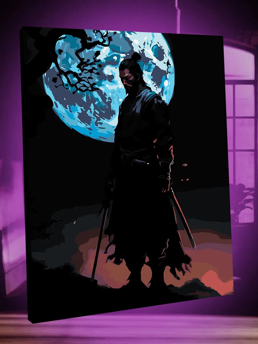 Картина по номерам Самураи