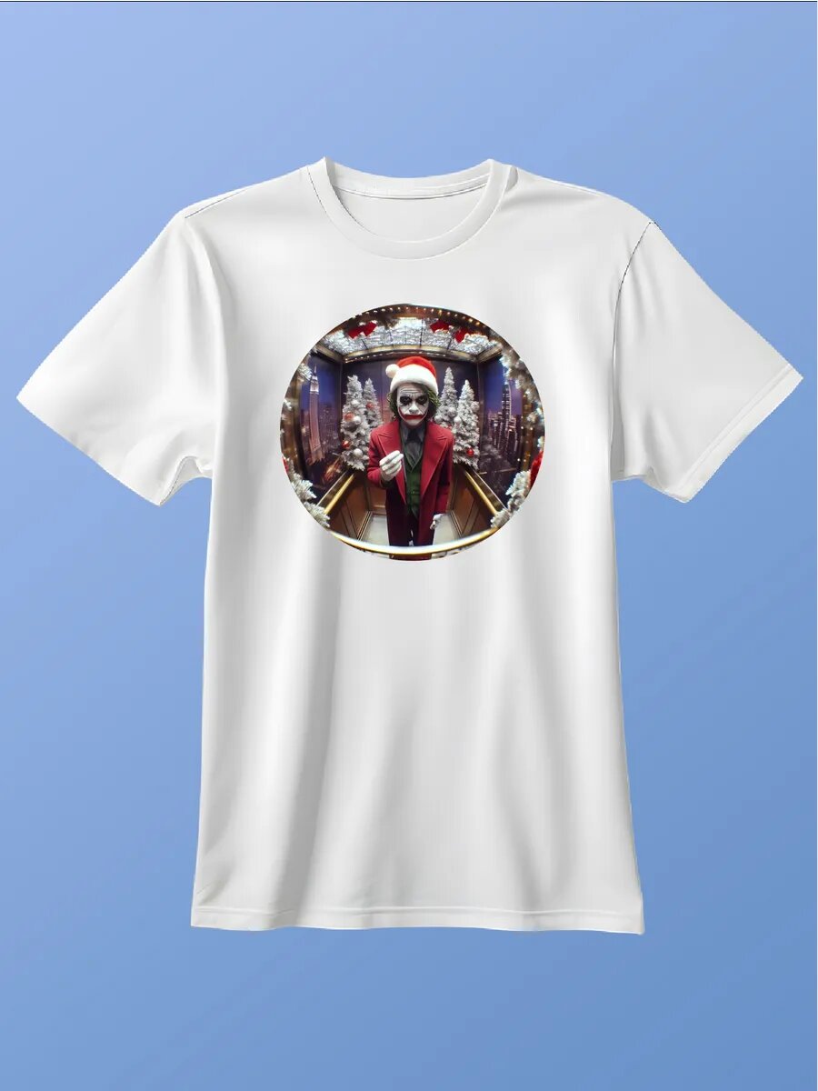 Футболка новогодняя джокер