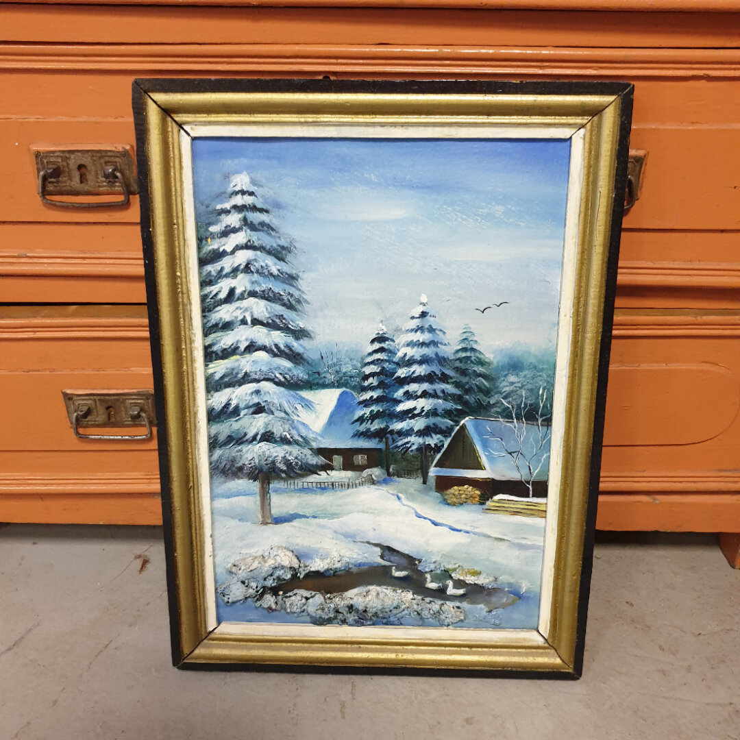 Картина СССР Картон, масло.