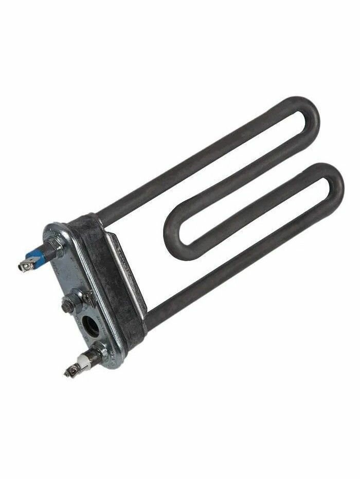 ТЭН универсальный для стиральной машины 1900 Вт/220В, L-165 мм, с отверстием, c бортиком.