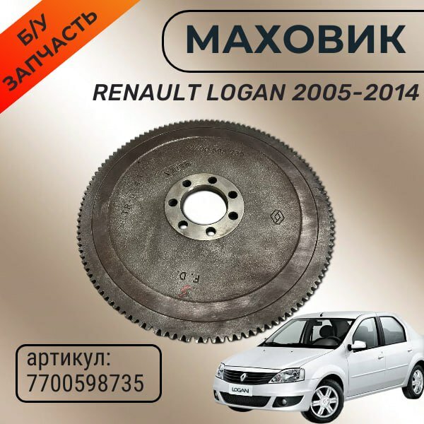 Маховик Renault Logan 2005-2014; Артикул : 7700598735