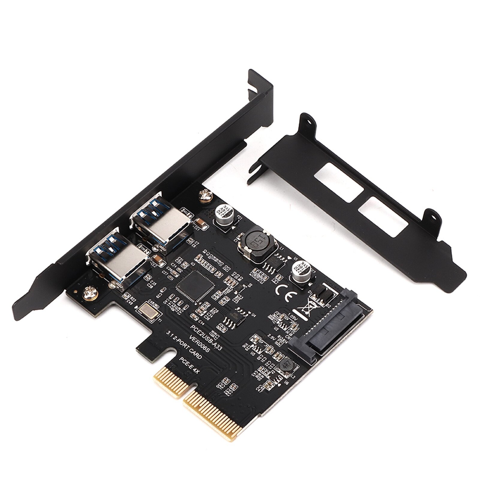 Карта расширения USB 3.2 Type-C и Type-A, настольный PCIe-адаптер для ASMedia ASM3142, высокоскоростная передача данных 10 Гбит/с