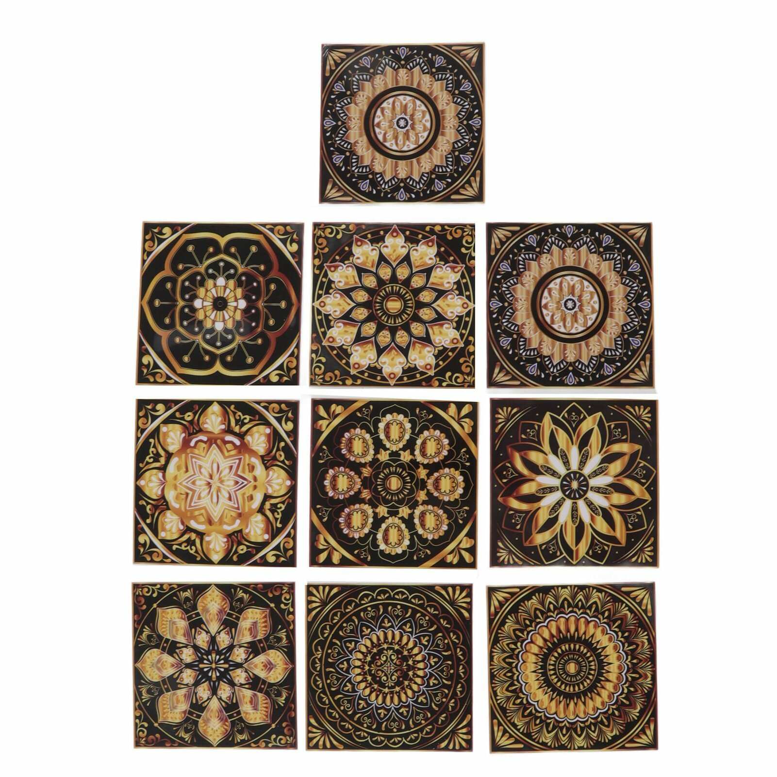 10шт -плитка наклейка с водонепроницаемым прозрачным рисунком самостоятельные наклейки на стены для гостиничного спальни кухня