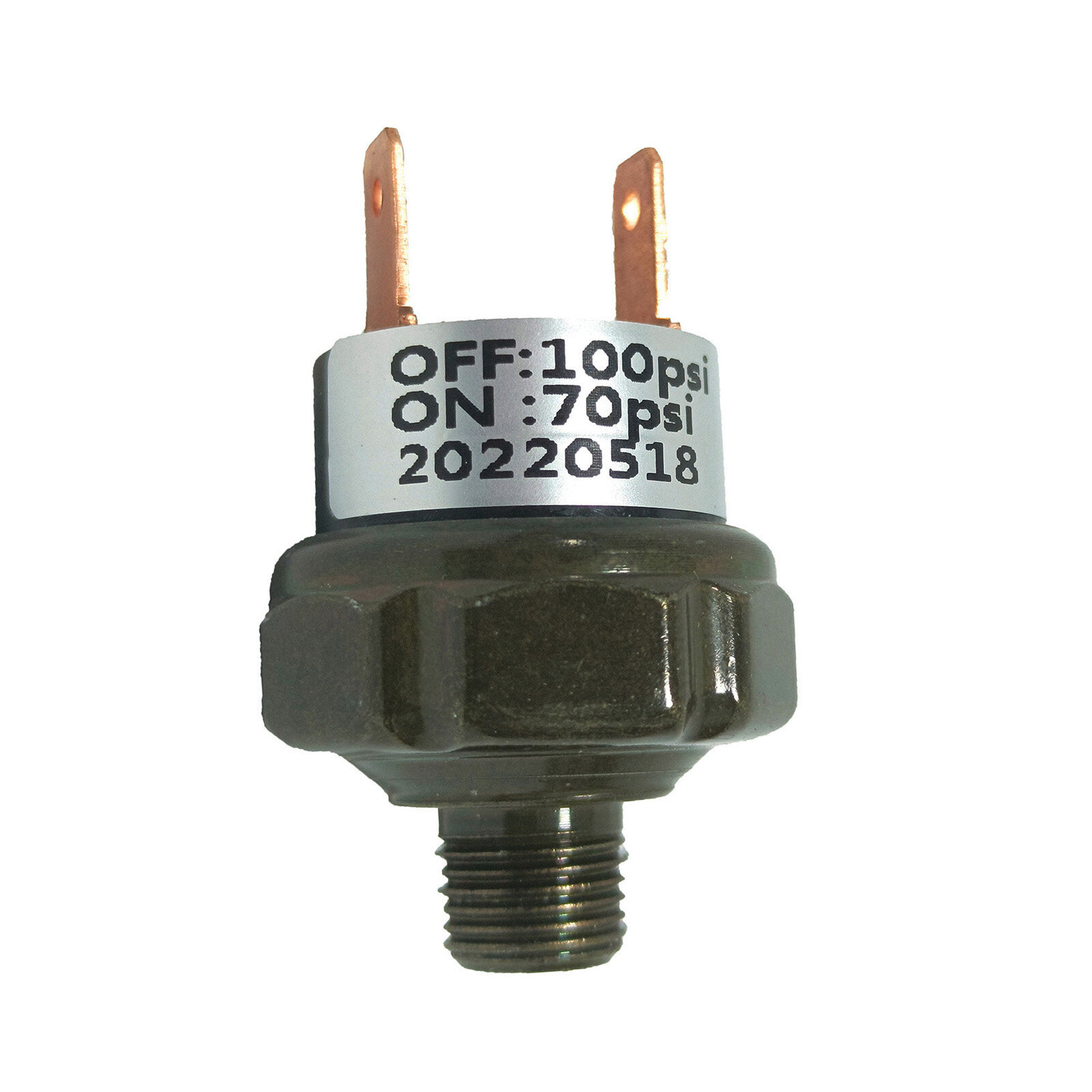 Реле давления воздуха, тип крепления на баке 1/8" NPT 70-100PSI 12/24 В для воздушного компрессора поезда/воздушного гудка