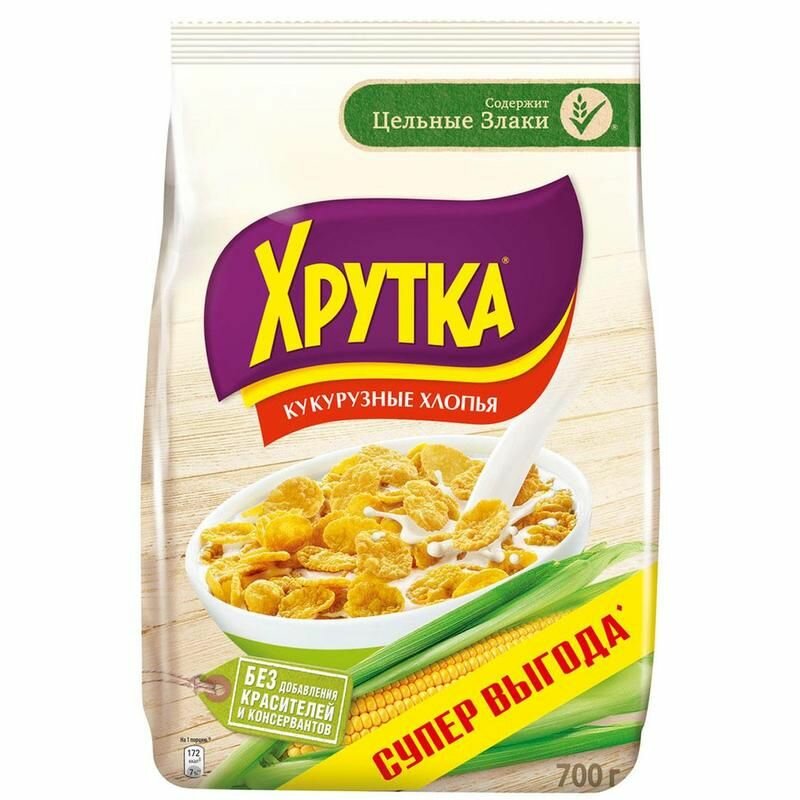 Хлопья Хрутка кукурузные 700 г