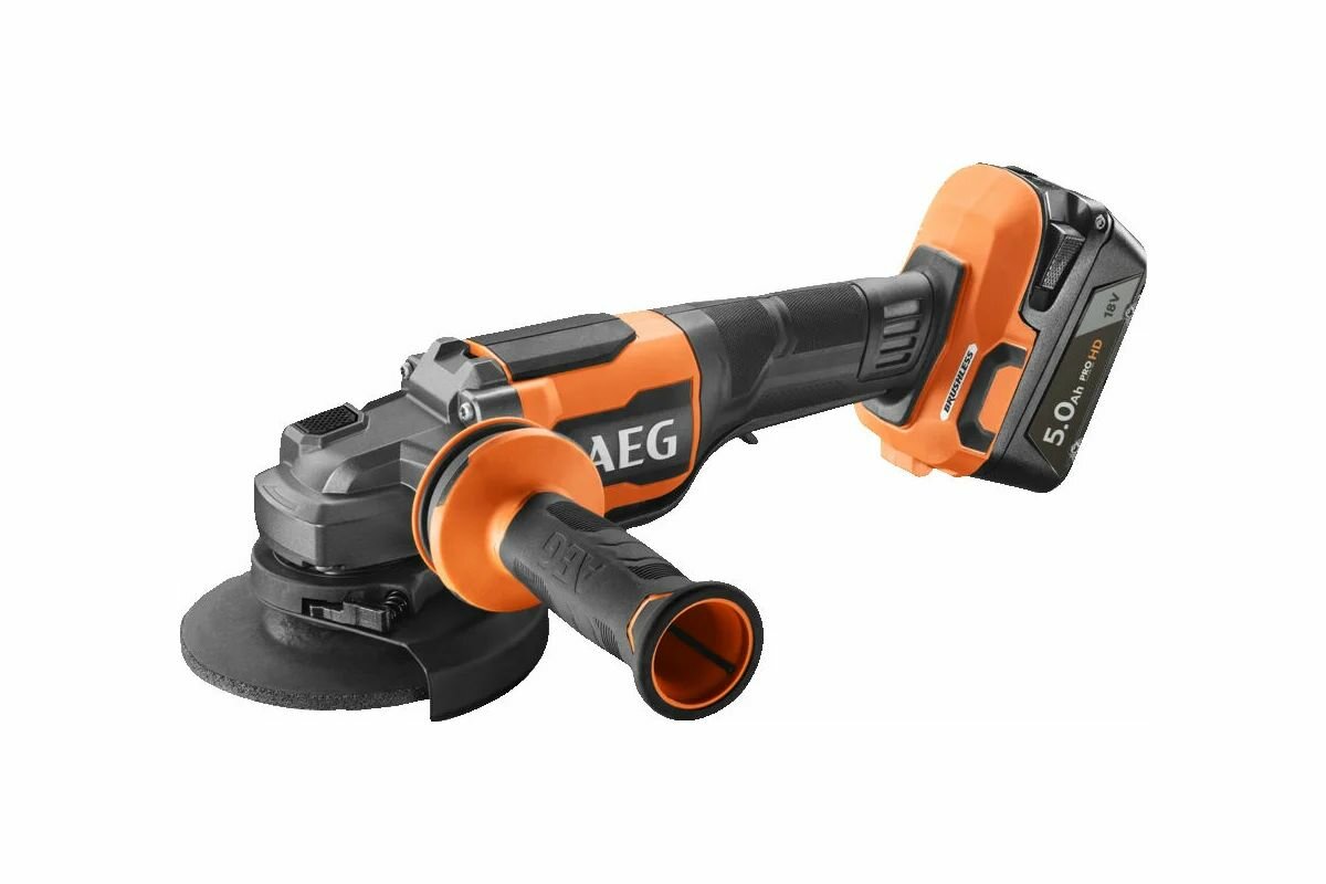 Углошлифмашина AEG, 18В, 125мм, BEWS18-125BLPX2-502C, 4935480858