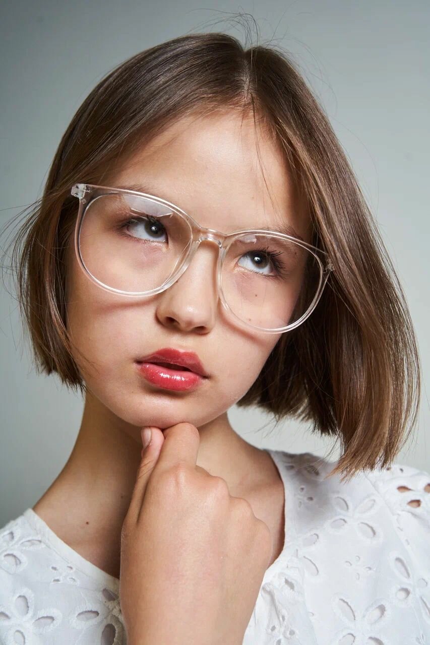 Прозрачные имиджевые очки б/н, с защитой от компьютера