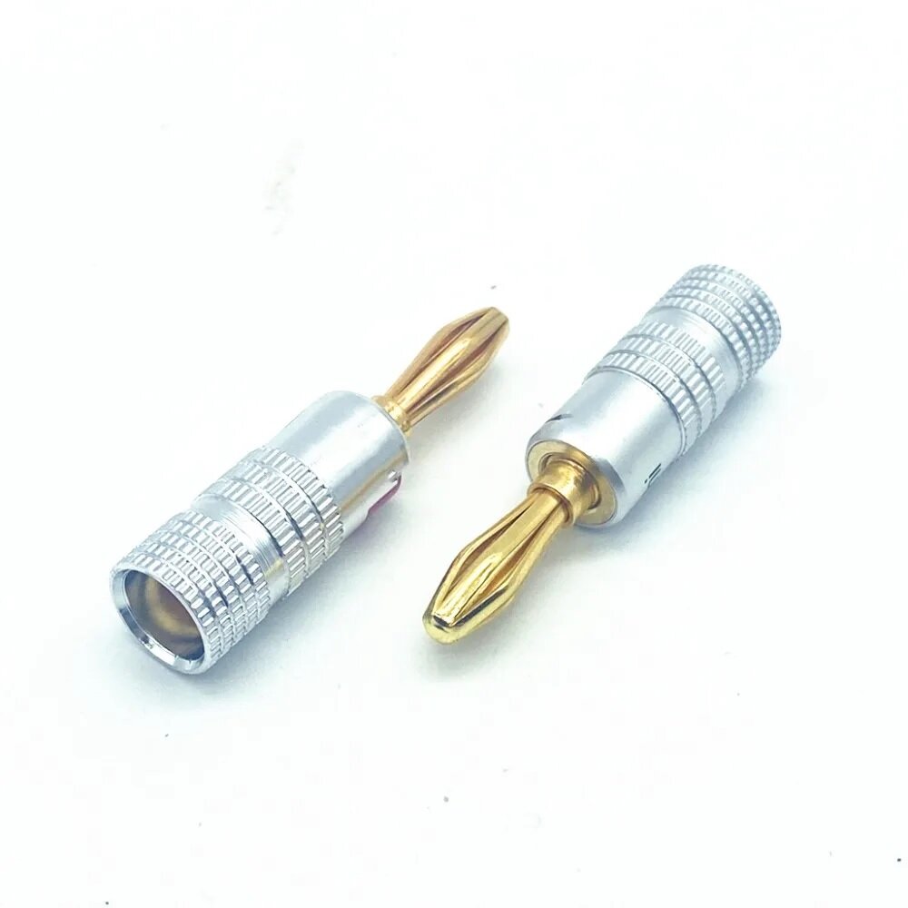 Разъем на акустический кабель "банан" комплект 2 шт.