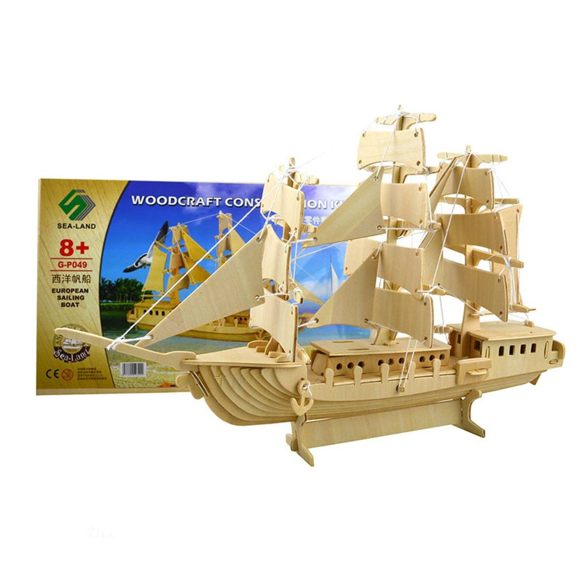 【Специальная распродажа】Конструктор из дерева SAILING SHIP - Деревянная модель корабля 3D-пазл для детей/взрослых