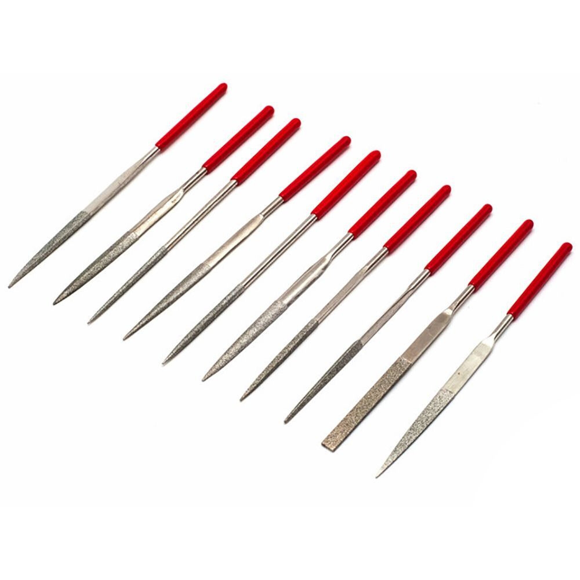 Набор алмазных надфилей сервис ключ 72832, 10шт, пластиковая рукоять