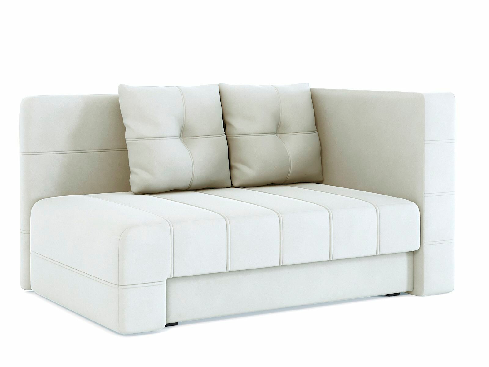 Диван - кушетка Корфу Next, еврокнижка, 142*70*80, угол левый/правый, велюр Зара Крим 02