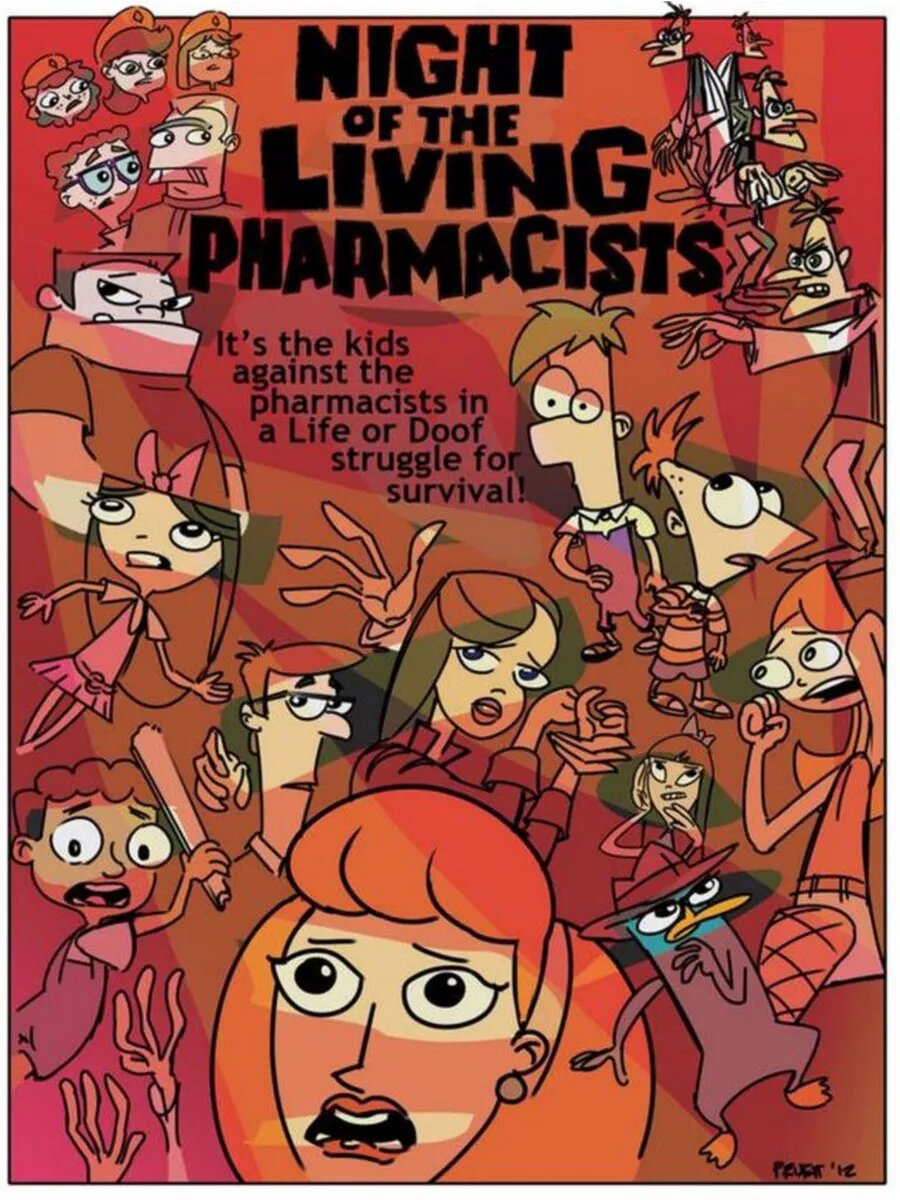 Финес и Ферб: Ночь живых аптекарей (2014) (DVD-R)