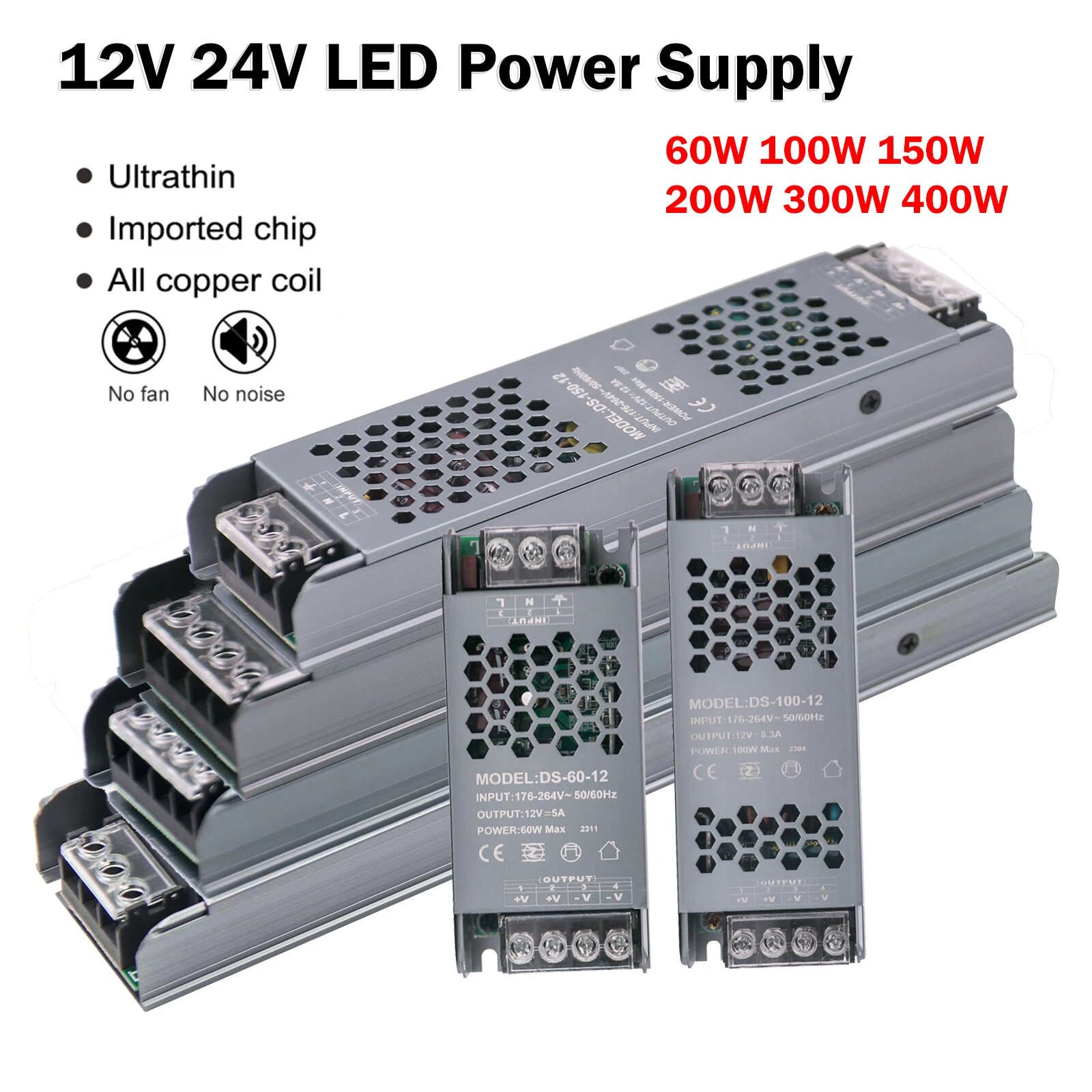 Блок питания LED 12В 100W DS-100-12