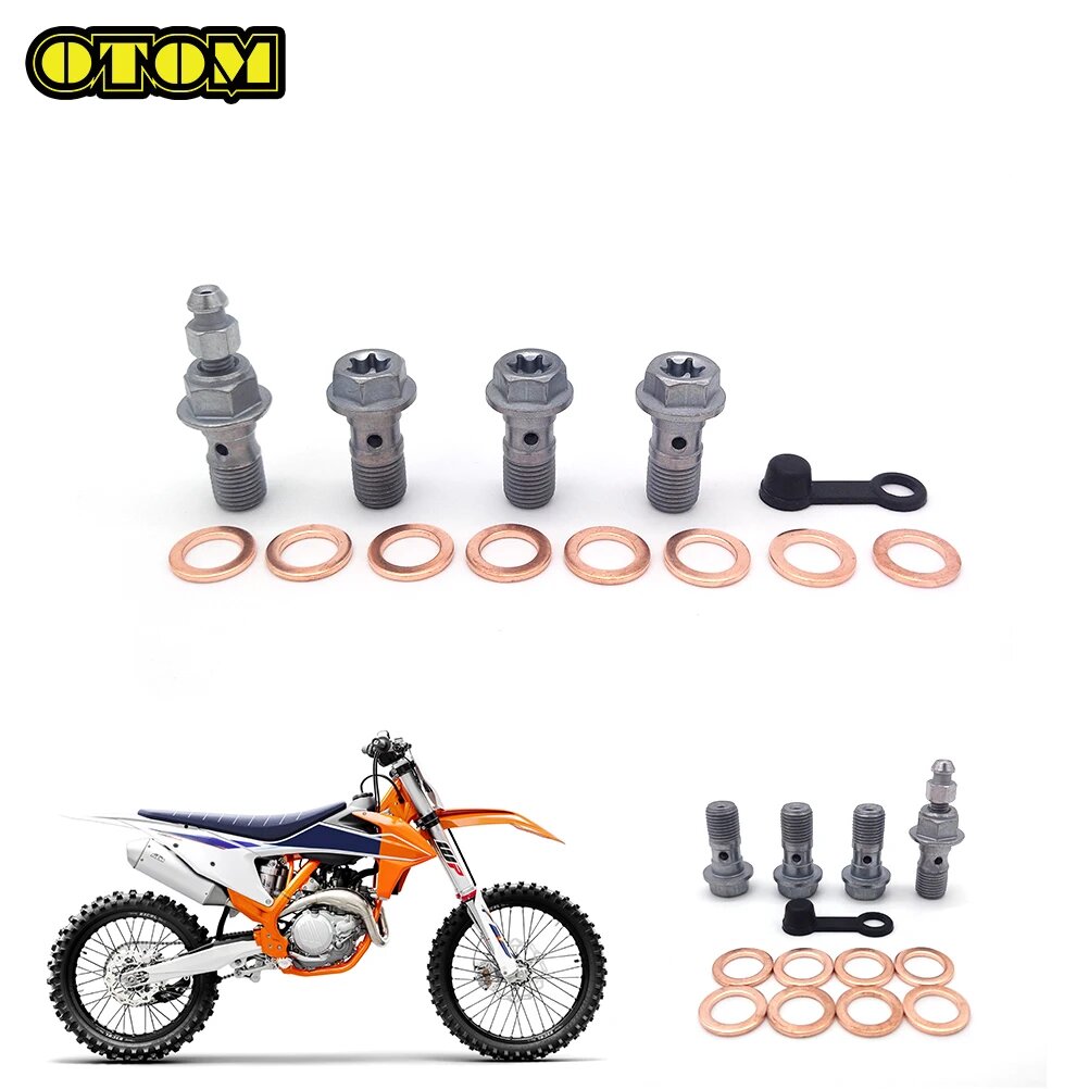 Мотоциклетный шланг для тормозного масла KTM HUSQVARNA, тормозной шланг, болт банджо, трубный суппорт, пробивной винтовой шайба Brembo EXC SXF XCF, запчасти для внедорожников