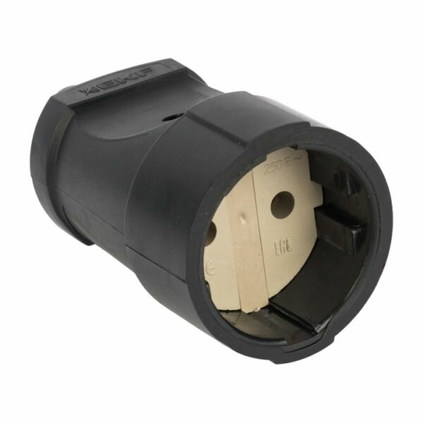 EKF PROxima Гнездо штепсельное б/з черн. ПВХ 10A 250B, ASGO10-30