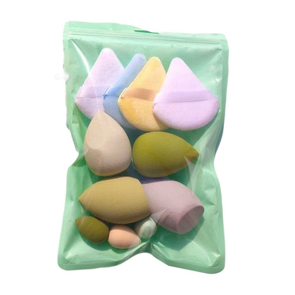 11 soft mini puffs in macaron colors