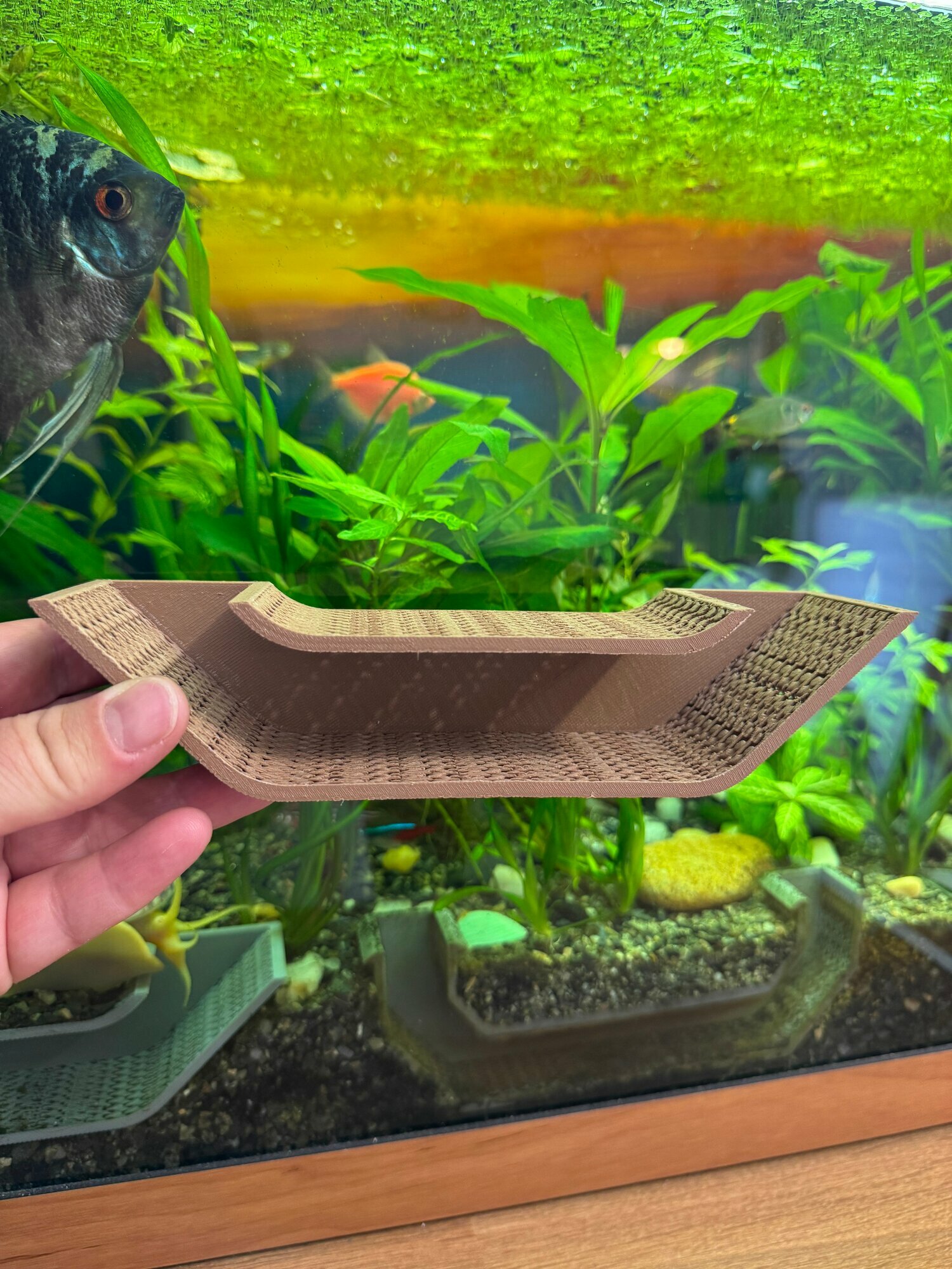 Тоннель для аквариума 192 мм укрытие для сомов, анциструсов, креветок и других донных рыб