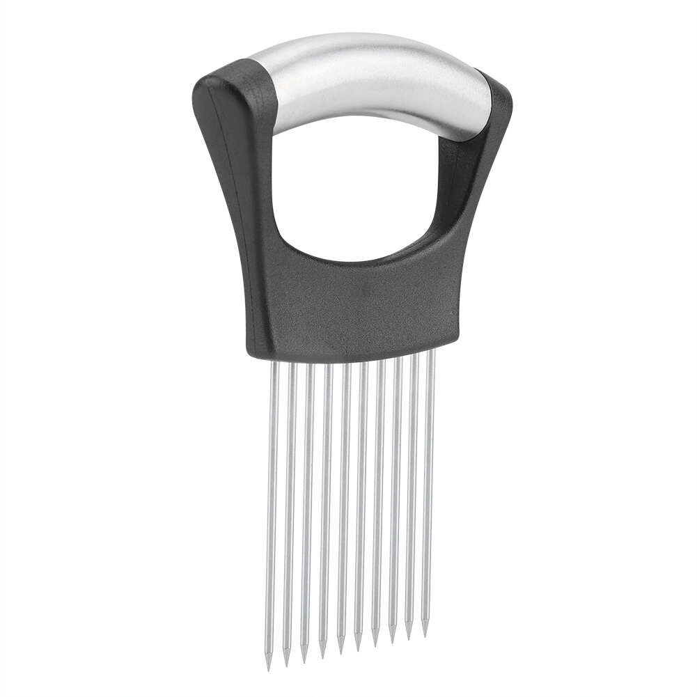 Держатель для лука из нержавеющей стали для фруктов, овощей, мяса, овощерезки, измельчителя с 10 зубцами