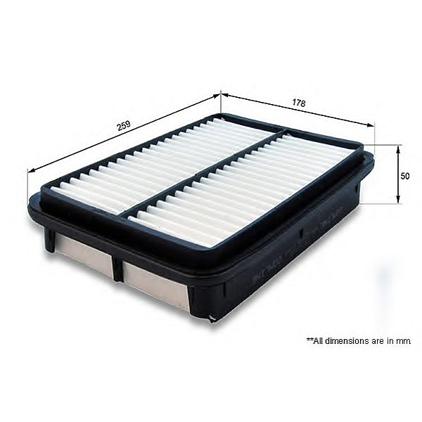 COMLINE CHY12208 (2811326000) фильтр возд hyu Santa fe (Санта фе) 2.0 / 2.42.7 / 2.0crdi 01-