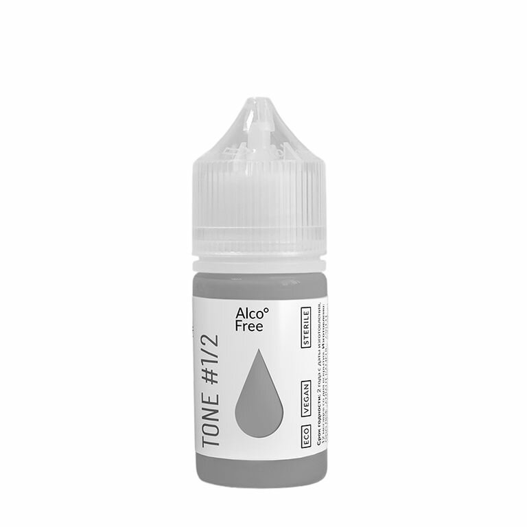 Краска для тату теневая GREY PASTEL - TONE #1/2 GALLERY TATTOO INK, 30мл