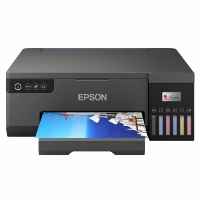 Принтер струйный Epson L8050 057 EcoTank (C11CK37506) черный - цветная печать, A4, 5760x1440 dpi, ч/б - 22 стр/мин (A4), USB, Wi-Fi