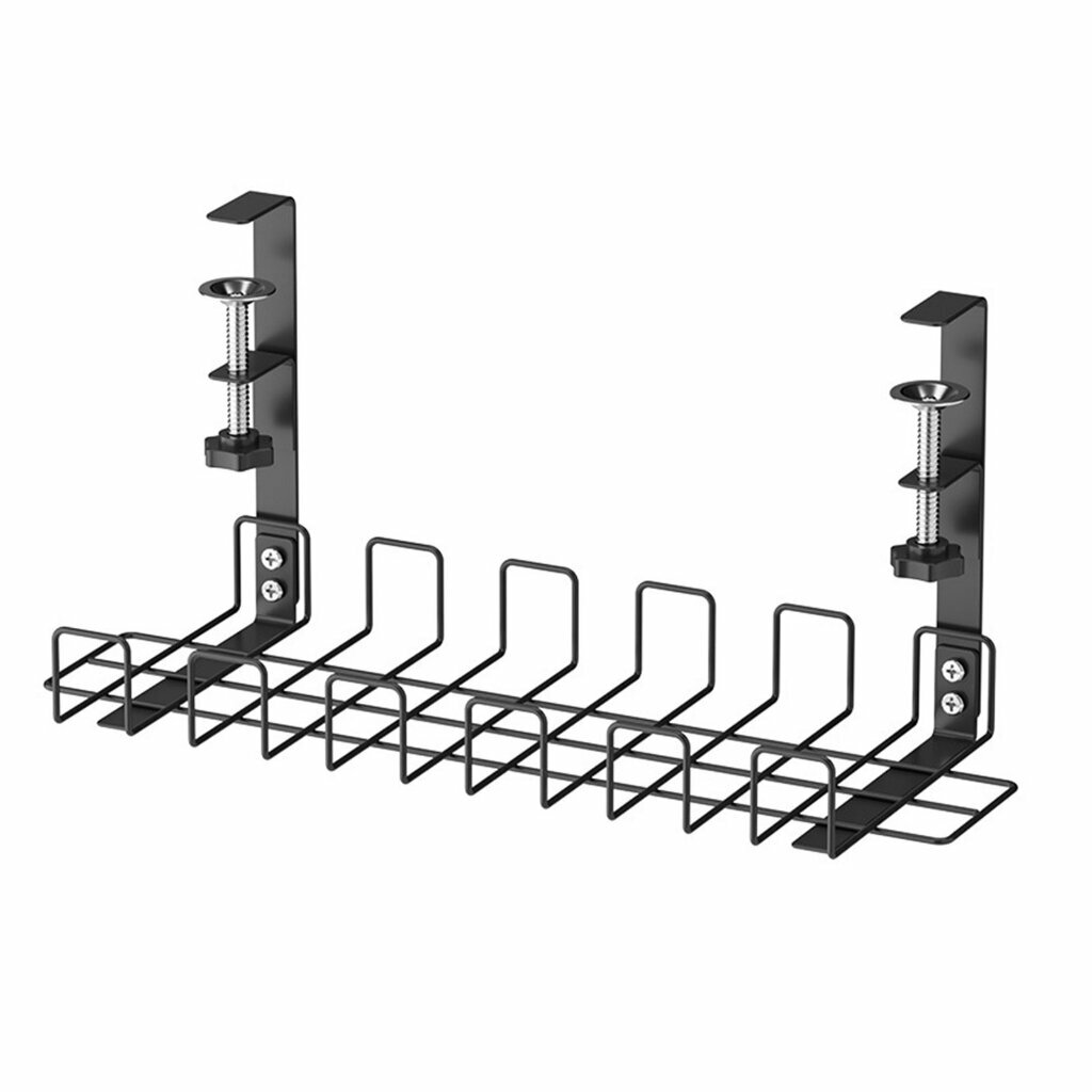 Эффективная Стойка Для Управления Кабелями Выдвижная Проволочная Аккуратная Стойка Под Столом Организатор Проводов Полка Для Хранения Кабелей в Офисе
