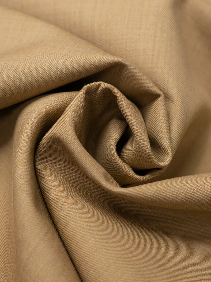 Ткань Шерсть DI люкс габардин бежевая