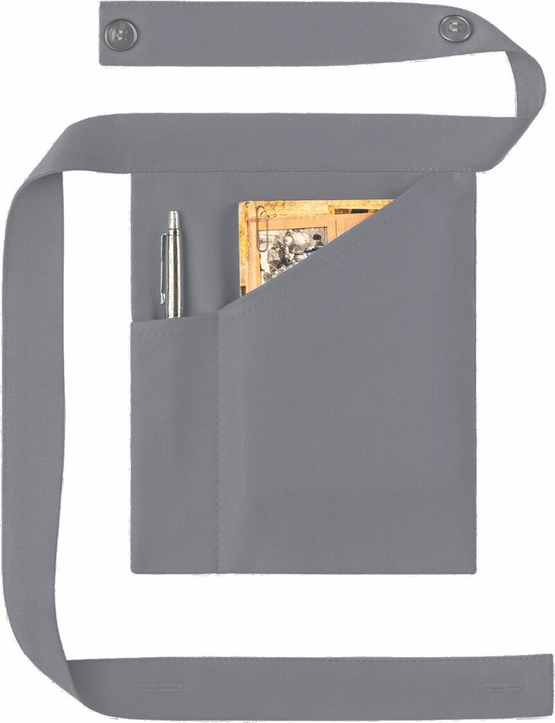 Фартук-карман рабочий "стандарт крета", с водоотталкивающей пропиткой, для официанта/продавца, унисекс, всесезон, цвет серый