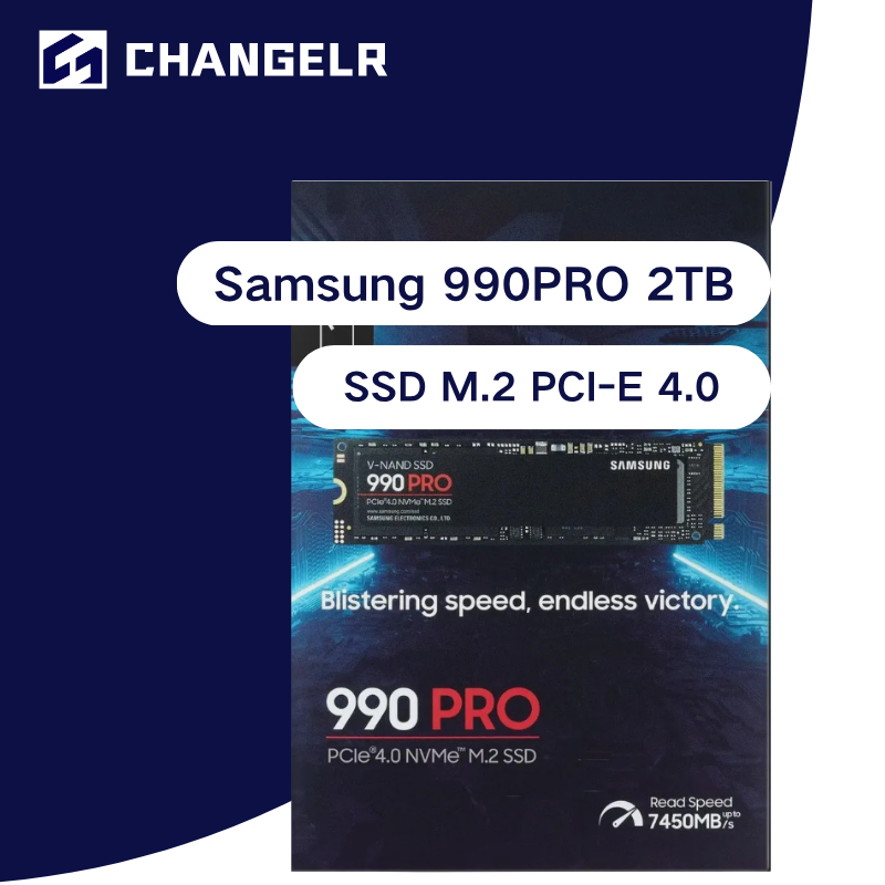 Внутренние твердотельные накопители (SSD) Samsung 990 PRO 2TB Внутренний SSD-диск M.2 PCI-E 4.0