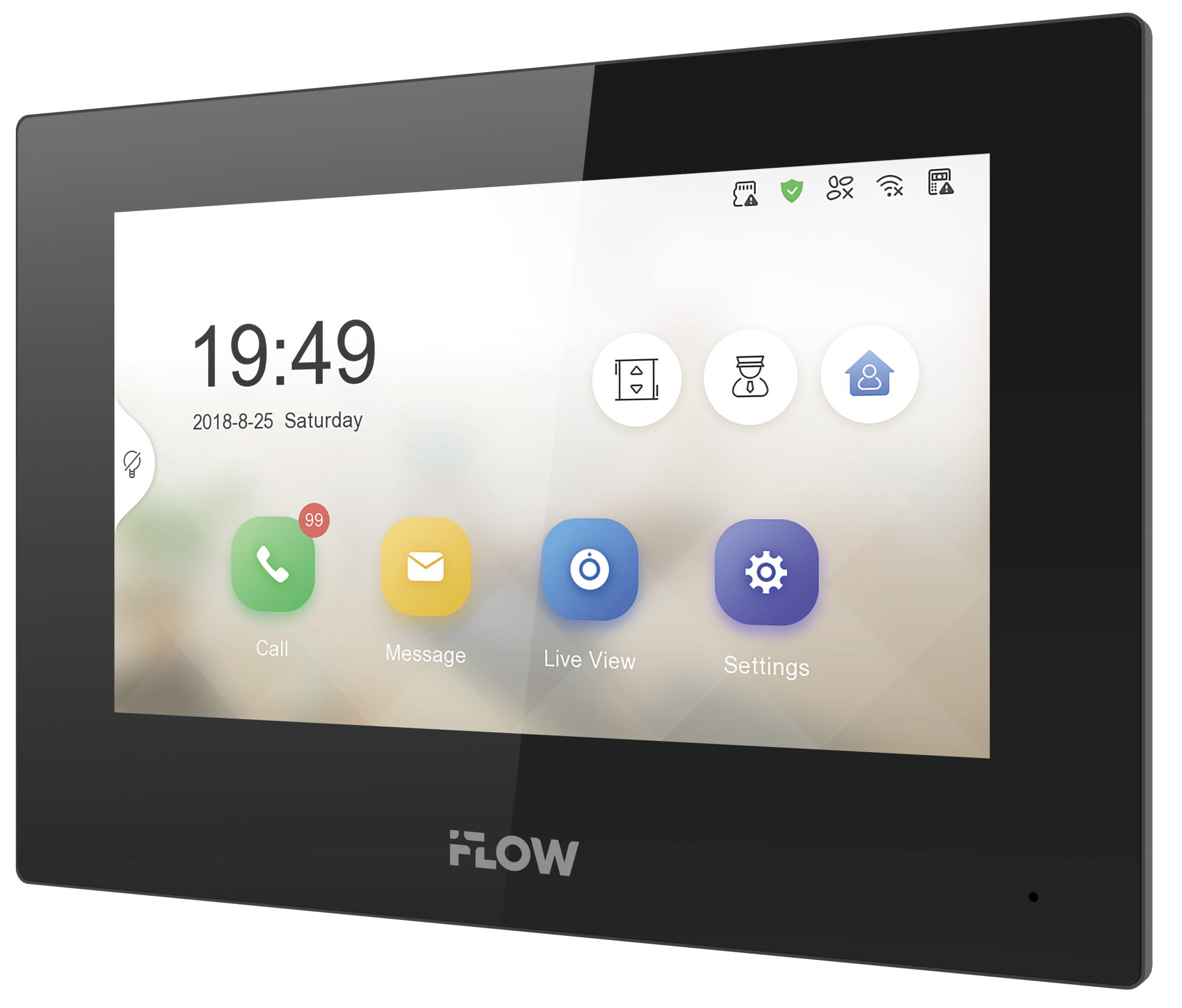 IP Монитор видеодомофона iFlow F-VI-3242IPE1 цвет черный, Ростест
