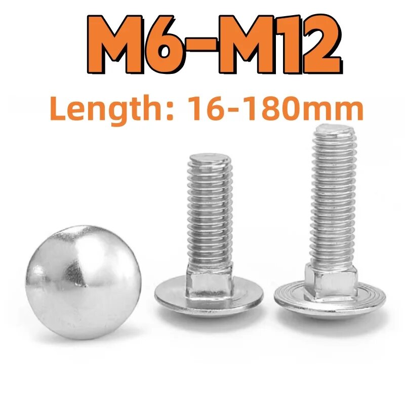Болты тренера M6 M8 M10 M12 нержавеющая сталь M6x60mm-2pcs