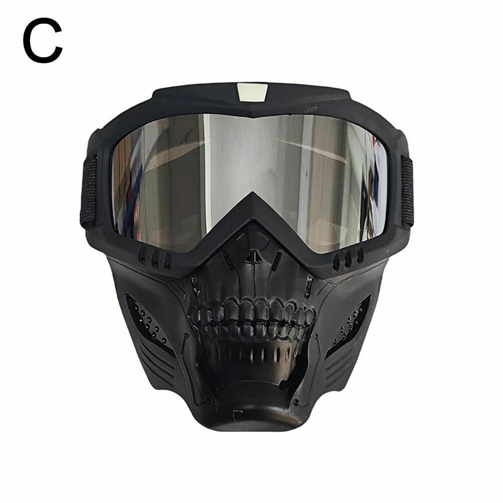 Классная уличная лыжная маска в форме черепа