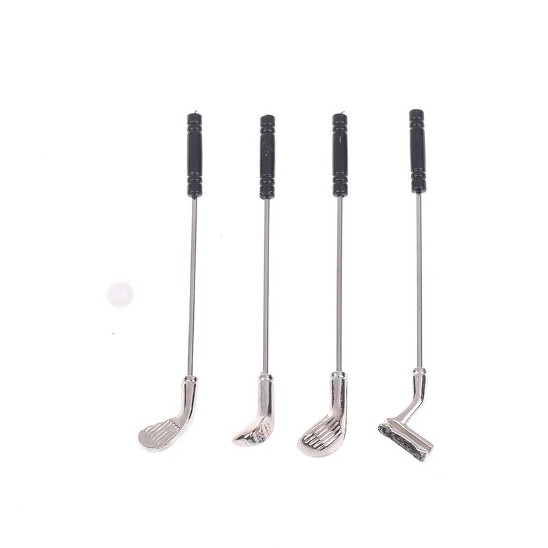 Игрушечные клюшки для мини-гольфа для кукольных домиков 5 шт.