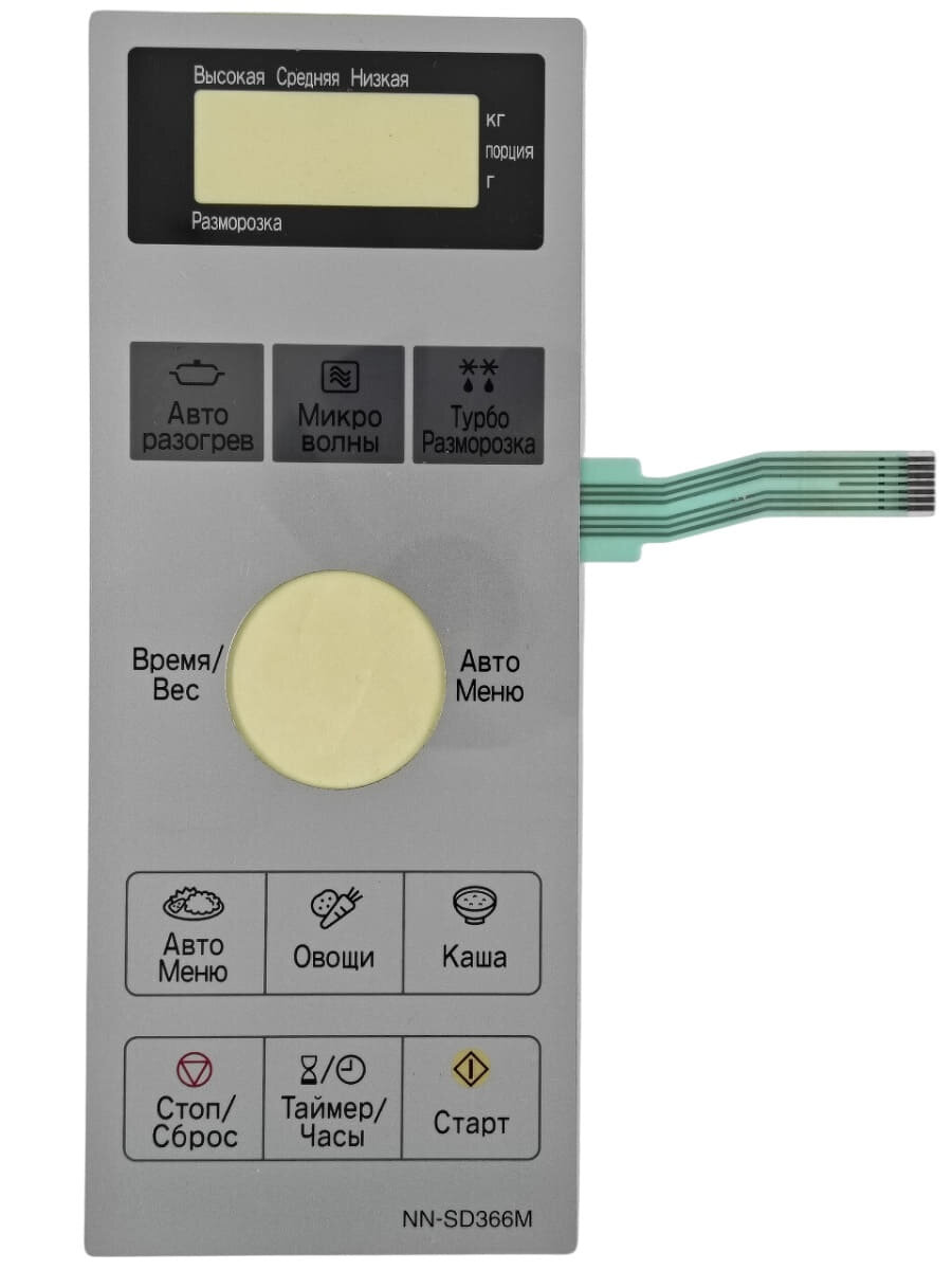 Panasonic F630Y8H60SZP Сенсорная панель на русском для СВЧ (микроволновой печи) NN-SD366M ZPE