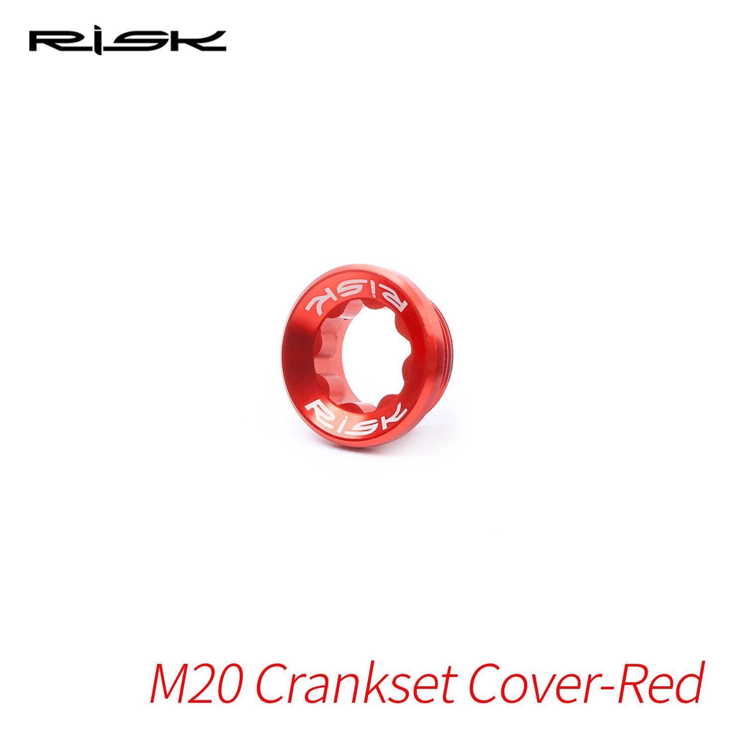 Крышки шатунов RISK для велосипеда, алюминиевые, красные, черные Красный, Red RA123