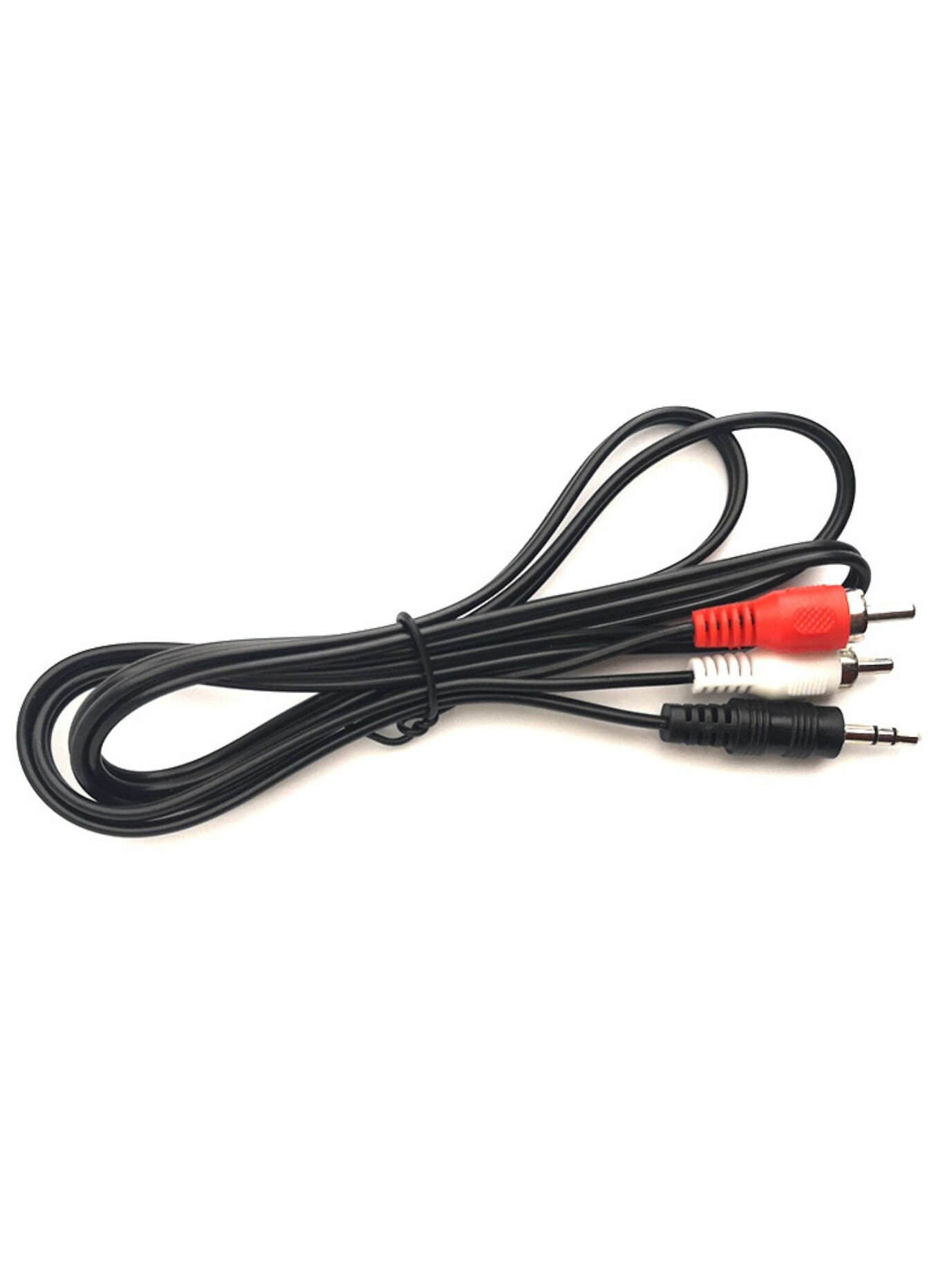 Аудио кабель AUX jack 3.5 - 2 RCA BL11 / AUX джек - тюльпаны / 1м