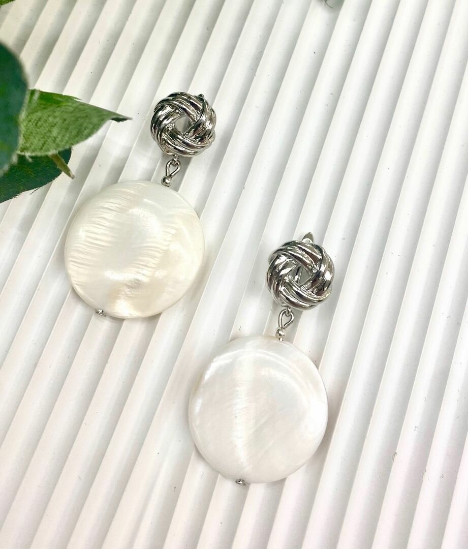Серьги, перламутр