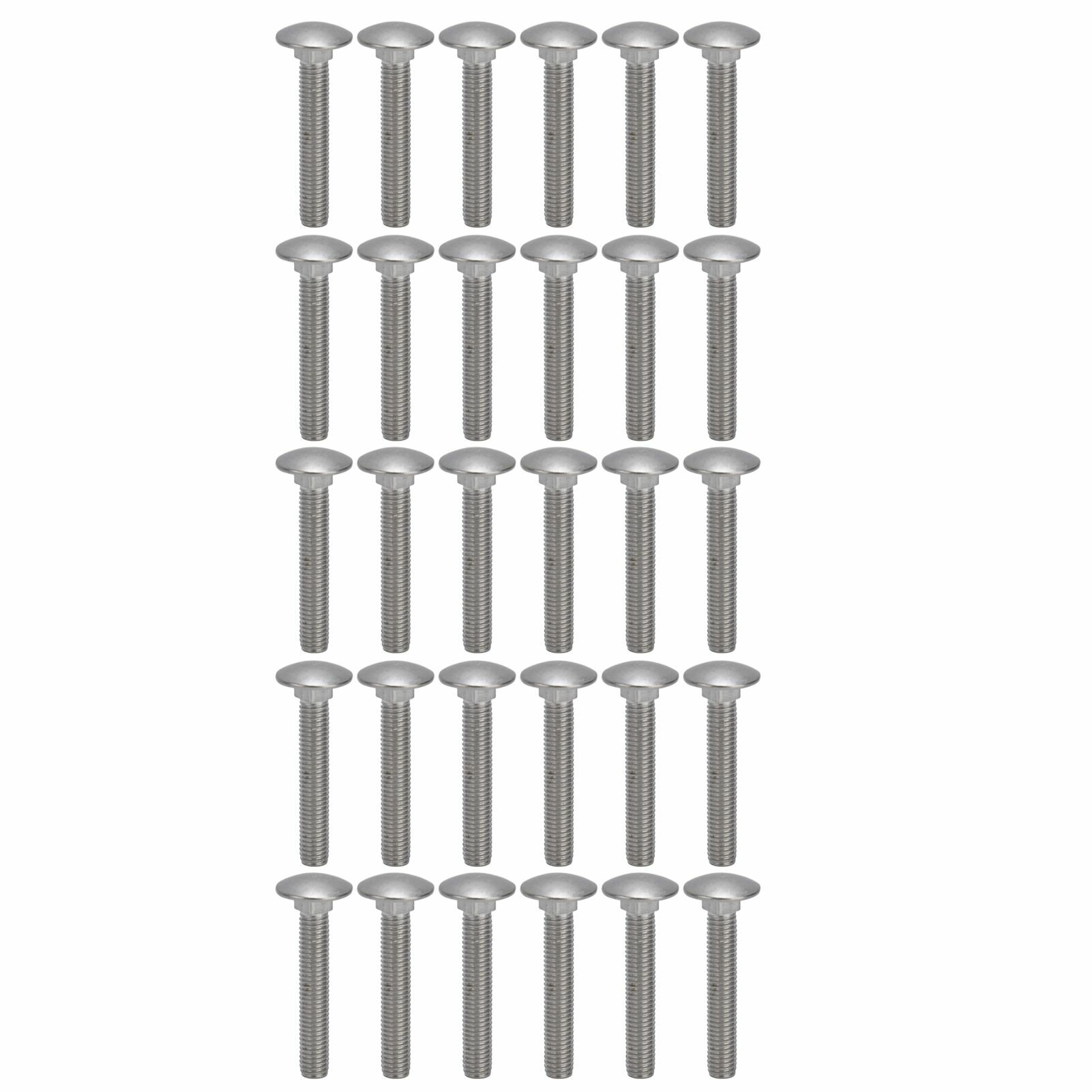 30pcs M8x1.25 Винт болт A2 Квадратная чашка из нержавеющей стали.