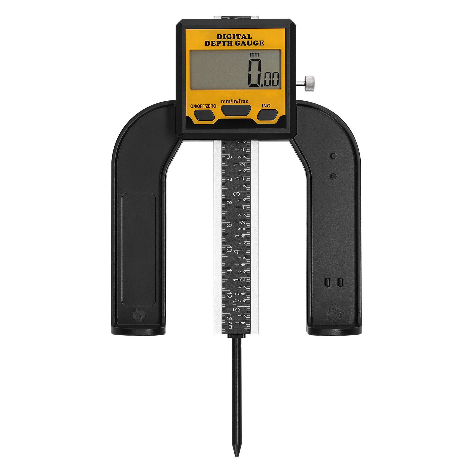 Цифровая линейка для измерения глубины распила древесины 0-80 мм, измеритель высоты для циркулярной пилы, ЖК-дисплей, штангенциркуль, 3 режима работы, автоматическое отключение питания, магнитное основание.