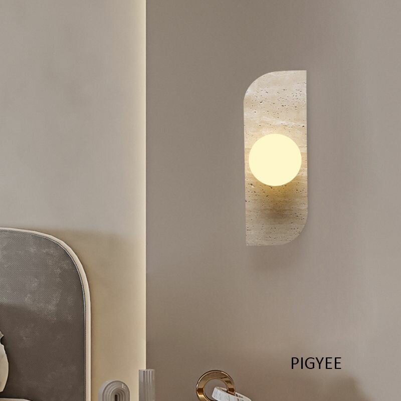 Настенный светильник из натурального желтого пещерного камня，Anderlen