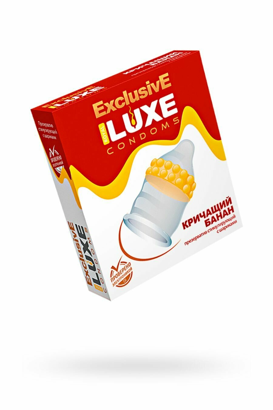 Презервативы LUXE "Кричащий Банан", натуральный латекс, с усиками