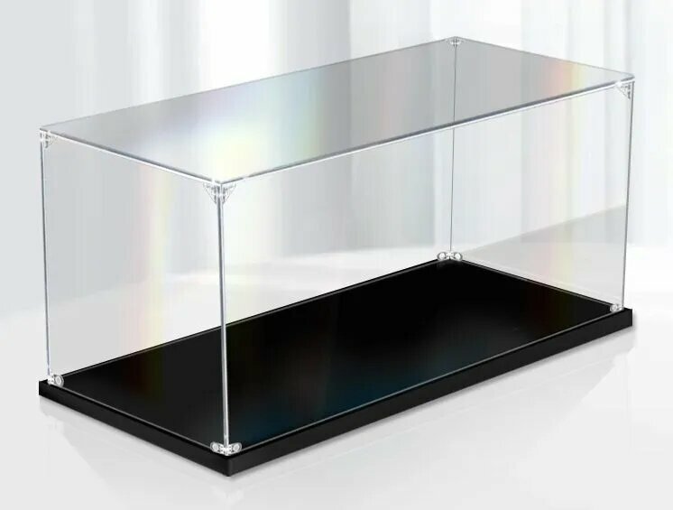 Бокс акриловый , бокс для моделей, футляр для моделей, подставка из оргстекла, витрина для хранения, 25x15x15 см, Не содержит строительных блоков, Подходит для 76385